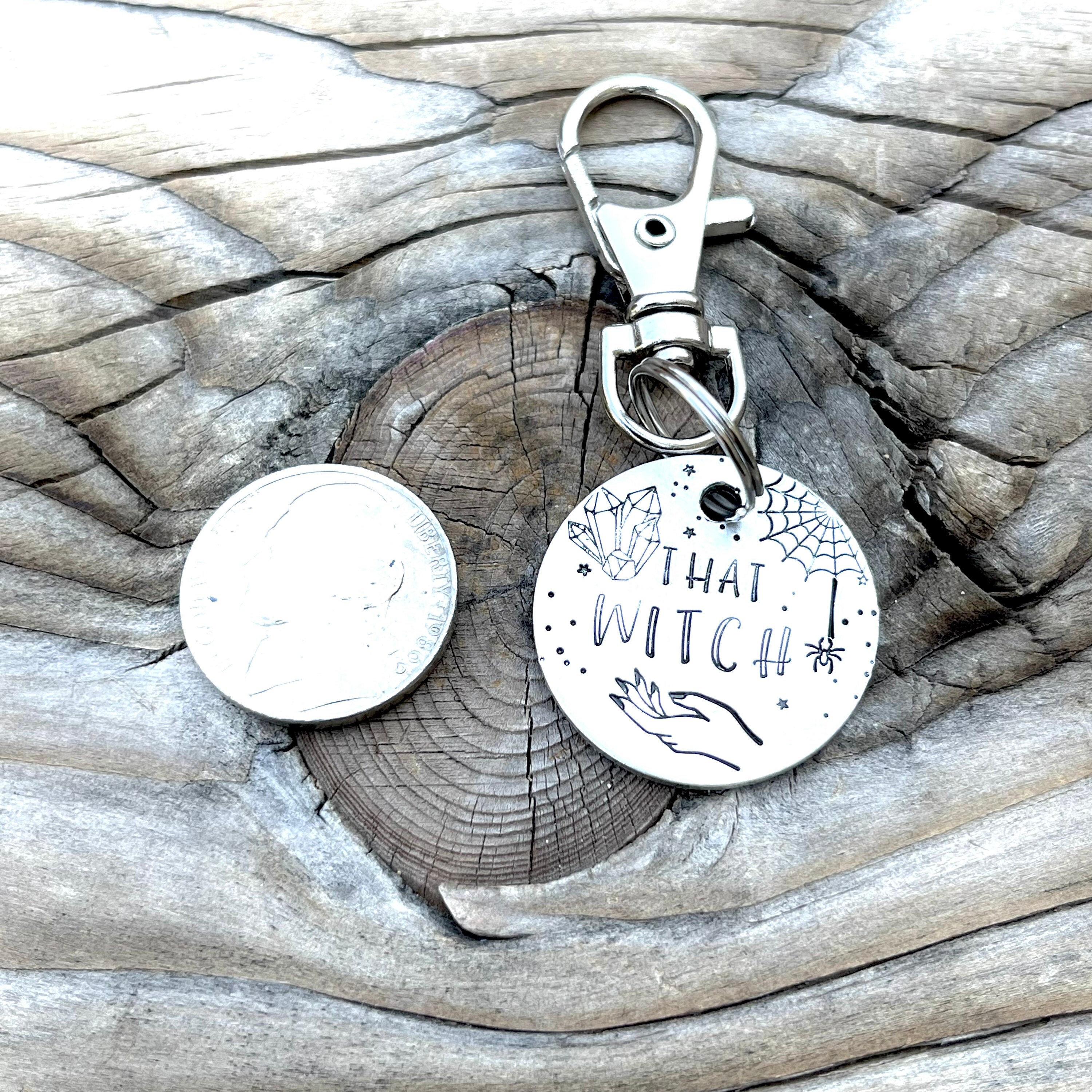 Halloween Keychain, Witchy Keychain, Crystal Keychain, Star Keychain ...